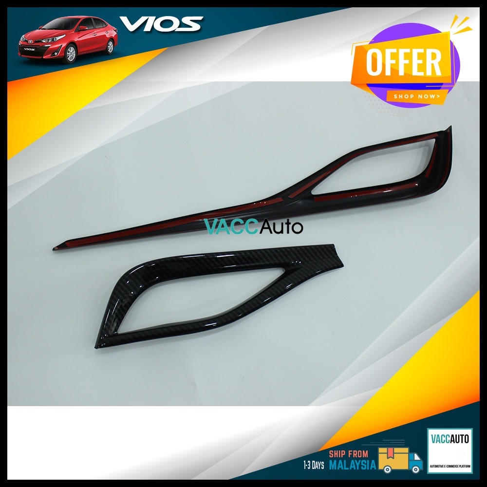 Toyota Vios Yaris NSP151 XP150 Interior Decoration Carbon Front Aircond ...