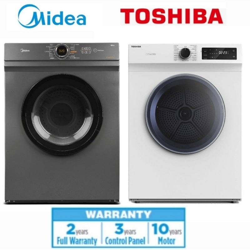 🔥Dryer Toshiba TD-H80SEM / Midea MD100A70 7KG | Shopee Malaysia