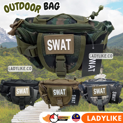 SWAT Tactical Bag Army Camouflage Pouch Bag Waist Bag Crossbody Bag ...