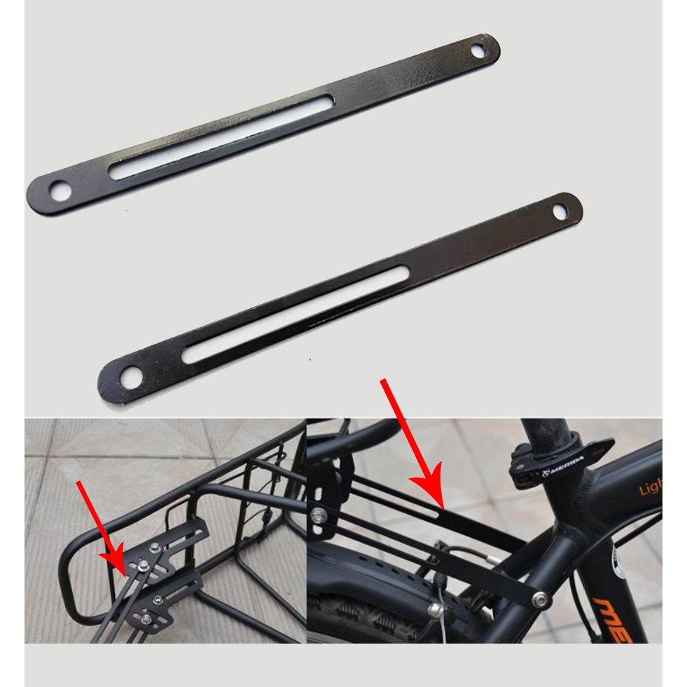 Bicycle Rear Rack Link Bar Bike Carrier Steel Rack | Shopee Malaysia