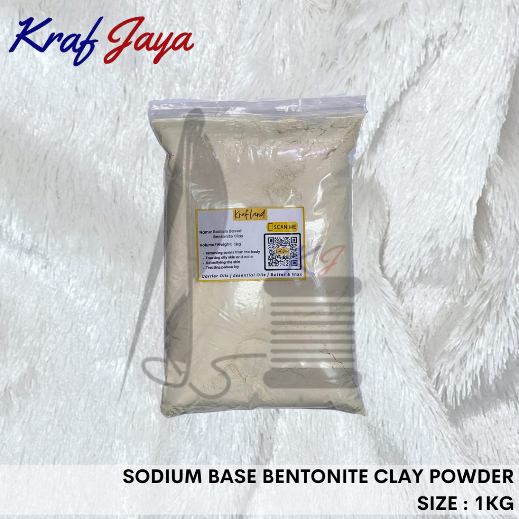 [1kg] Sodium Base Bentonite Clay Powder | Shopee Malaysia