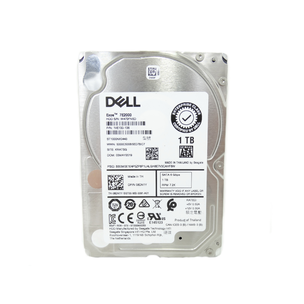 Dell Exos 7E2000 ST1000NX0443 Server Hard Disk Drive HDD 2.5" 1TB SATA ...