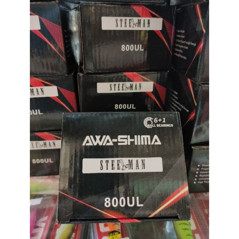 Awashima steel man reel 6+1 aluminium spool | Shopee Malaysia