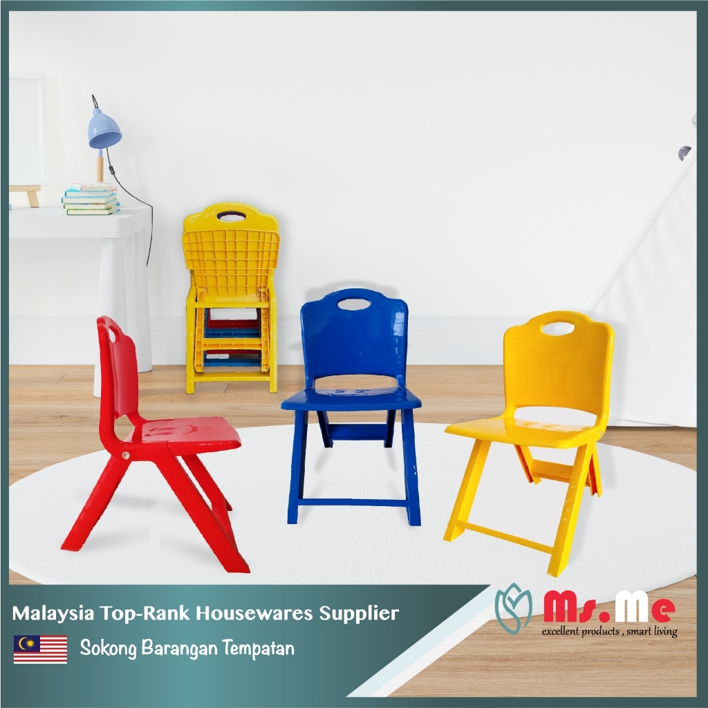 Ms.Me Stackable Kids Chair Stool Kindergarten Daycare Children Kerusi ...