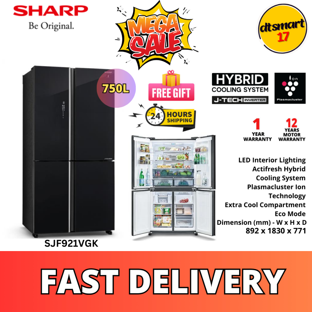𝐋𝐎𝐑𝐑𝐘 𝐒𝐄𝐍𝐃𝐈𝐑𝐈 𝗞𝗟,𝗦𝗘𝗟𝗔𝗡𝗚𝗢𝗥 Sharp Avance Refrigerator 700L-750L Inverter ...