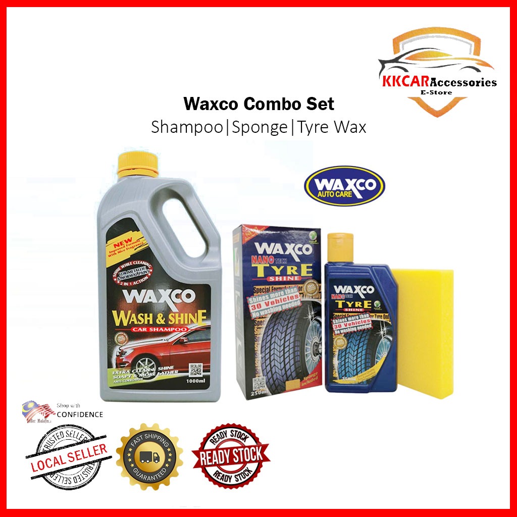 Waxco Car Wash Set Combo Car Soap Shampoo Syampu Sabun Cuci Kereta Car ...