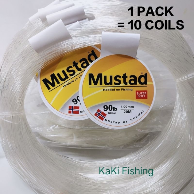 Mustad super soft leader 1 pack tali tangsi mustad leader（1 pack ...