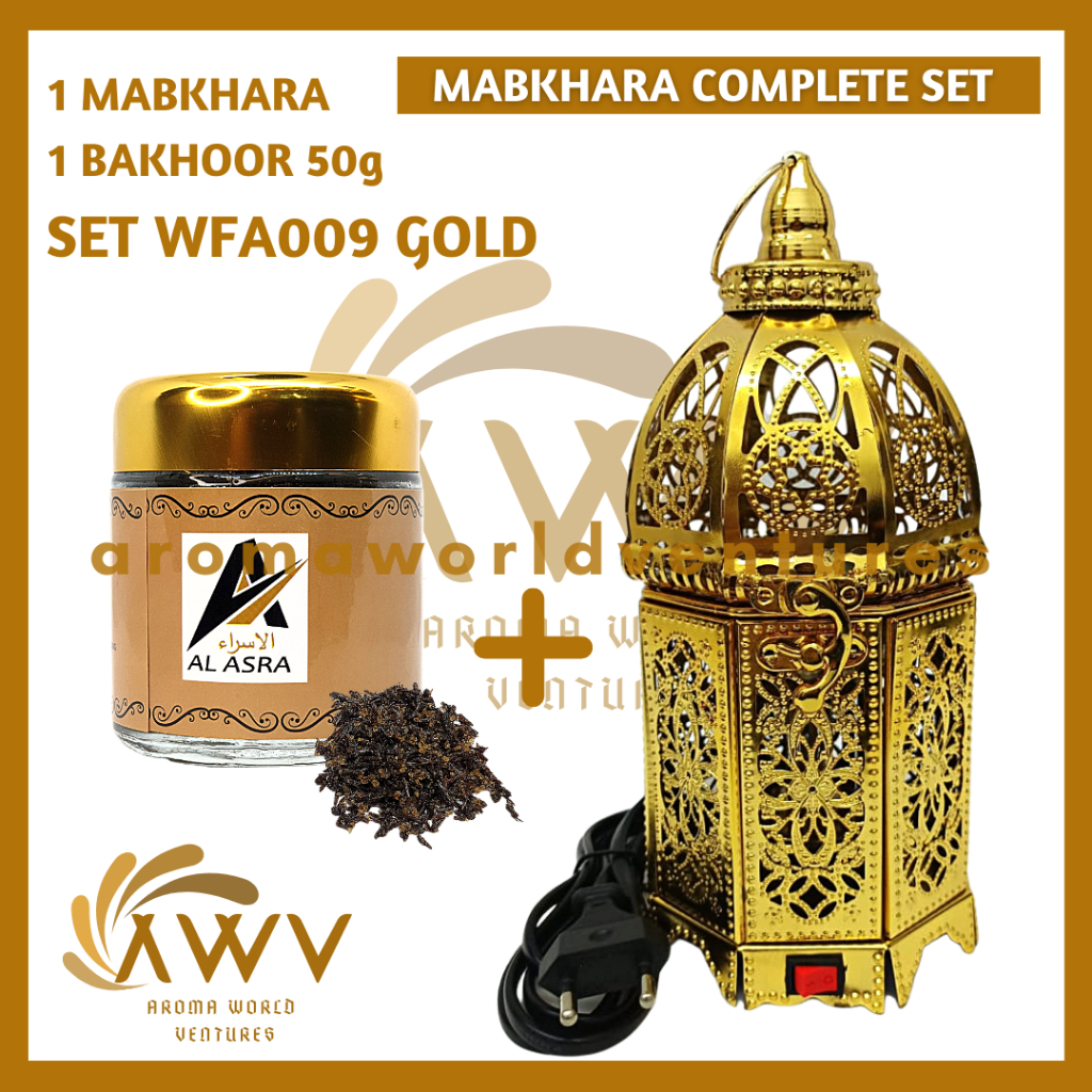 AA WFA009 ELECTRIC MABKHARA WITH AL ASRA 50g BAKHOOR Complete Set ...