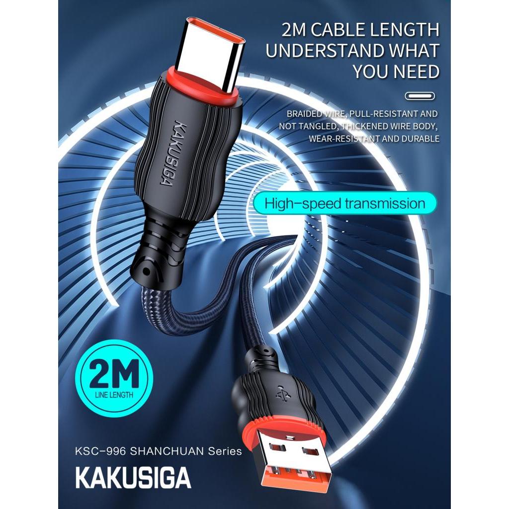Kakusiga KSC996 USB 3A Intelligent Charging Data Cable | Shopee Malaysia