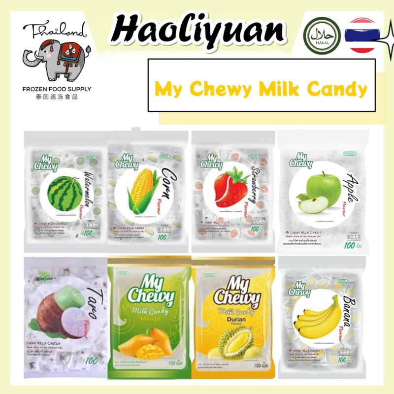 [Buy 10 Free 1] Thailand 🇹🇭 My Chewy Milk Candy 100Pcs Assorted Flavour | Shopee Malaysia