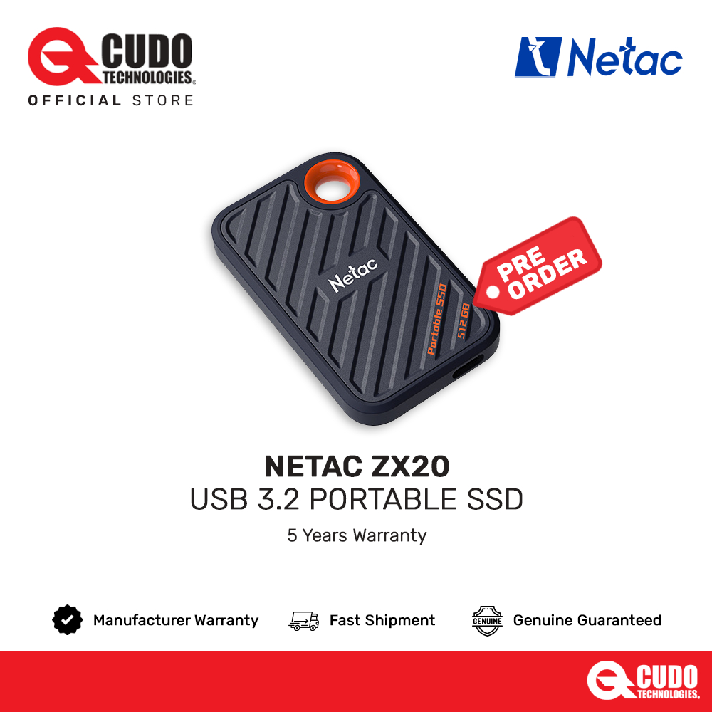 Netac ZX20 USB3.2 GEN 2x2 Portable SSD | Shopee Malaysia