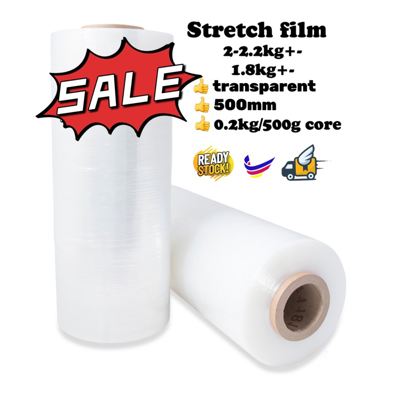 Stretch Film Stretch Wrap Parcel 1.8kg Transparent Clear Wrapping ...