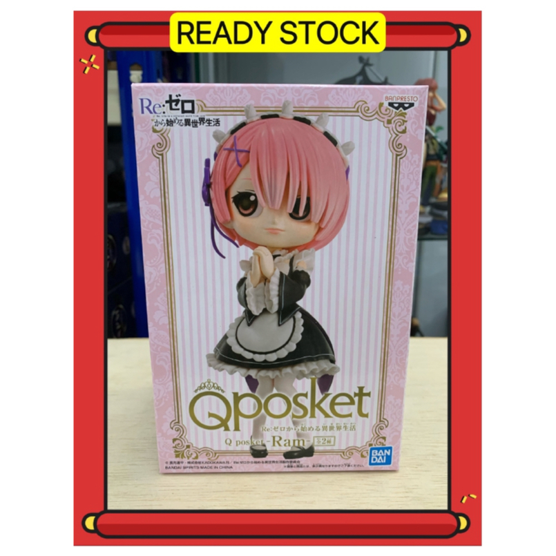BANPRESTO Q POSKET RE:ZERO STARTING LIFE IN ANOTHER WORLD [RAM] A VERSION 正版 日版 从零开始的异世界 拉姆 送礼 ...