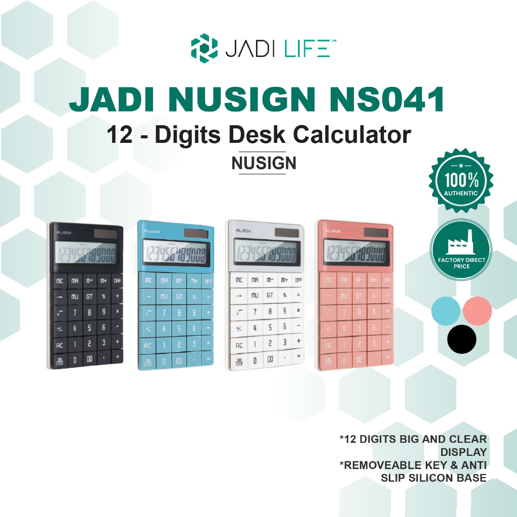 Jadi Nusign Grand Calculator Colour Set Variation and Jadi Deli 2-Line ...