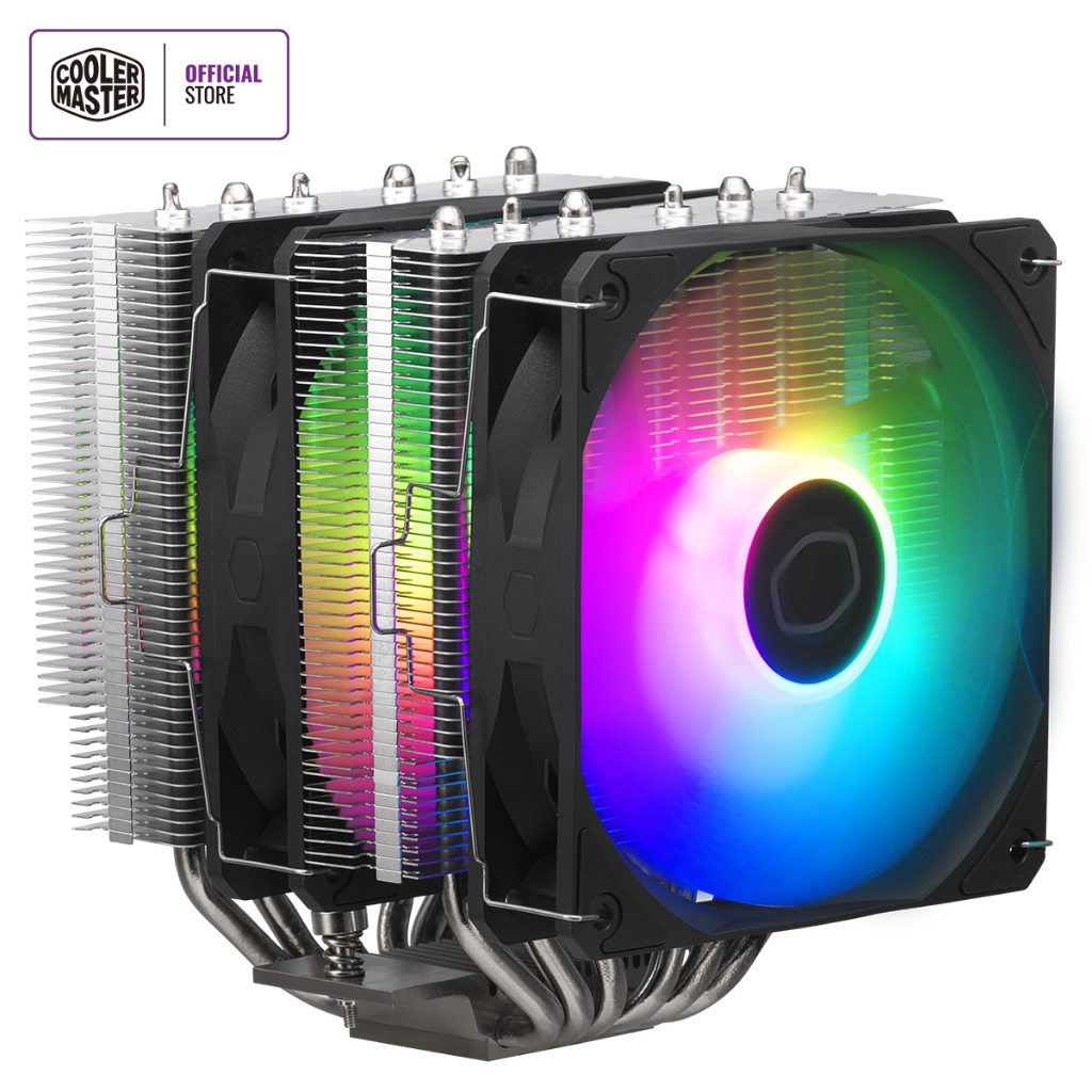 Cooler Master Hyper 620S CPU Air Cooler (Dual Tower, Dual Fan) | Shopee ...
