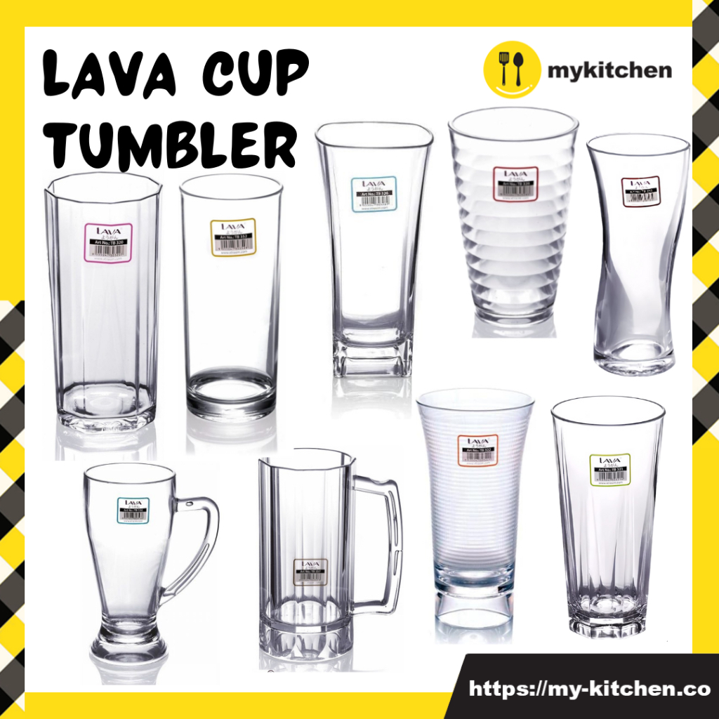 [MY KITCHEN] LAVA Cup Tumbler PC Acrylic Water Tumbler Cup Beverage ...