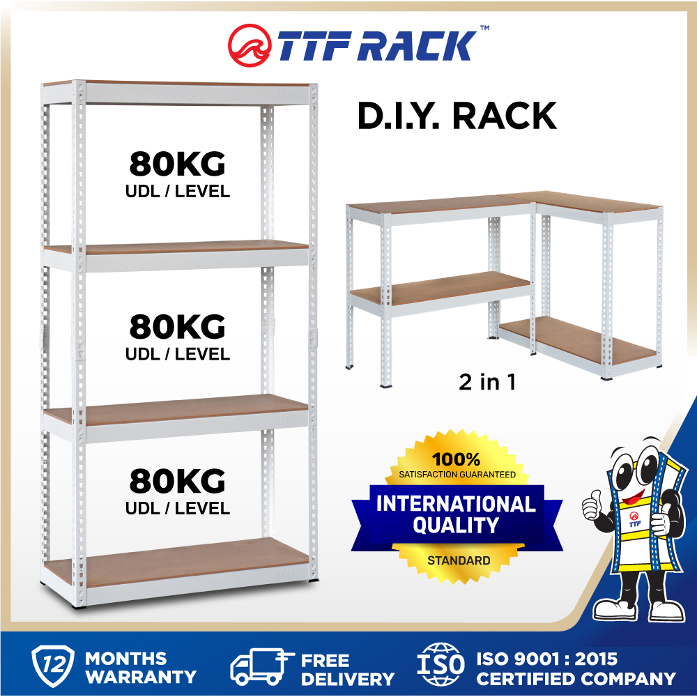 KOL PICK - TTF Rack™️ DIY RACK 2 in 1 Height 140-171cm/ Boltless Rack ...