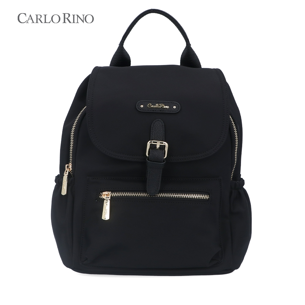 Carlo Rino Black Rustic Teakwood Backpack | Shopee Malaysia