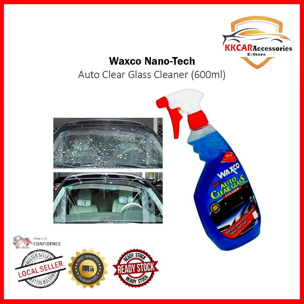 Waxco Auto Car Clear Glass Cleaner (600ml) Windscreen Windshield Window ...
