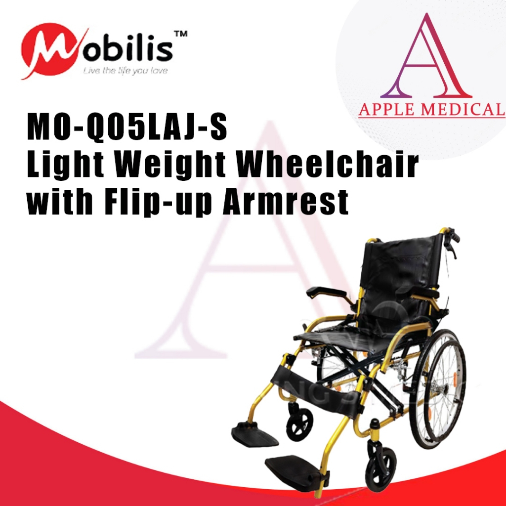 Mobilis 20“ Rear Wheel Steel Light Wheelchair | Kerusi roda (MO-Q05LAJ ...