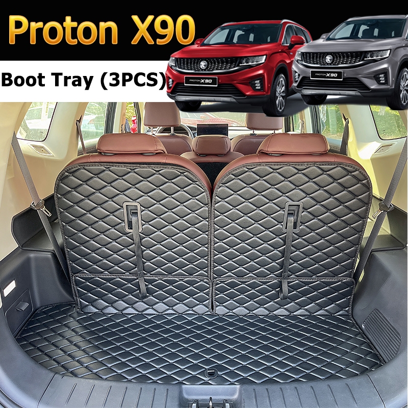 PROTON X90 Boot Tray Bendable Full Rear Cargo Trunk Mat 3PCS for X90 6 ...