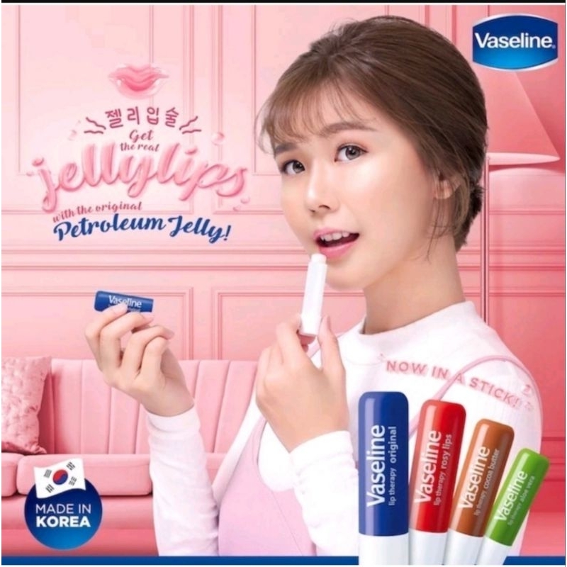 Vaseline Lip Therapy Lip Balm Rosy / Aloe Vera (4.8g) with petroleum jelly | Shopee Malaysia