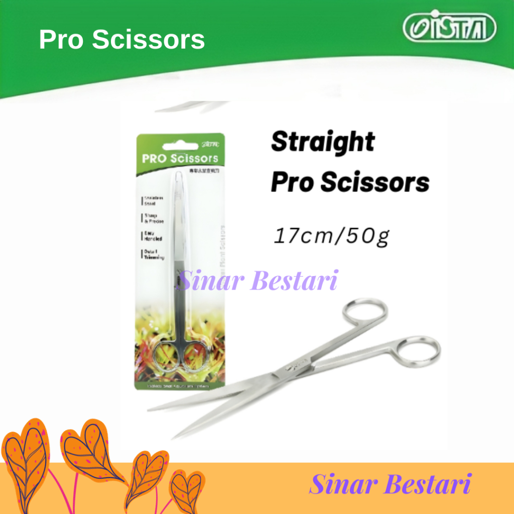 ISTA Pro Scissors Aquatic Plants Maintenance Tools AquaScape Aqua Scape Gunting Pokok Air ...