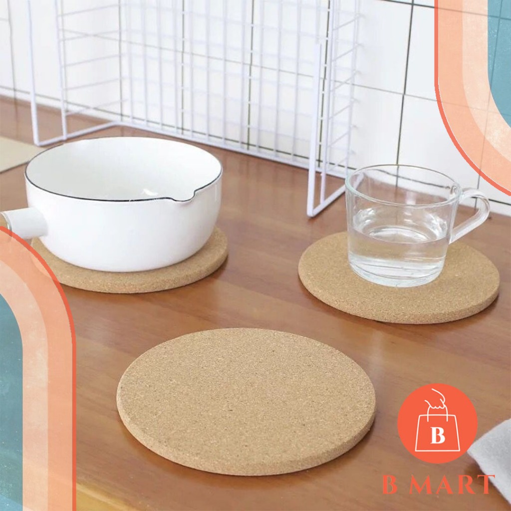 CORK COASTER ALAS GELAS CUP COASTERS FOR GLASS MUG COASTER ALAS CAWAN ...