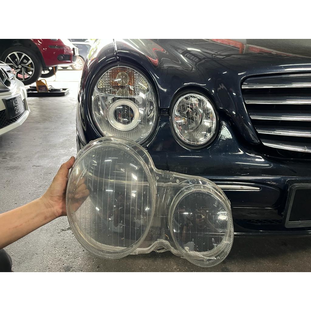 MERCEDES W210 (CRYSTAL /NORMAL TYPE) 01 02 03 HEADLAMP COVER ...