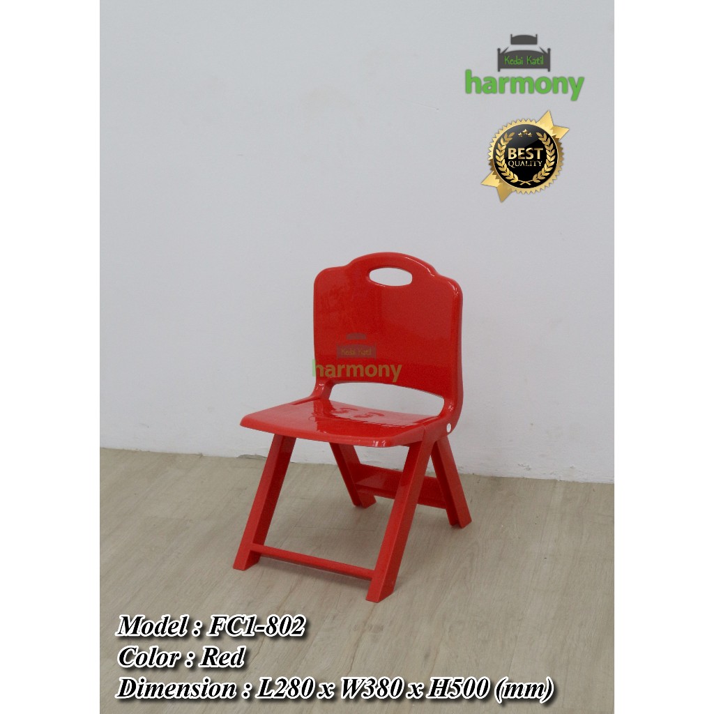 Harmony Kindergarten Kids Study Chair / Kerusi Budak Tadika / Foldable ...