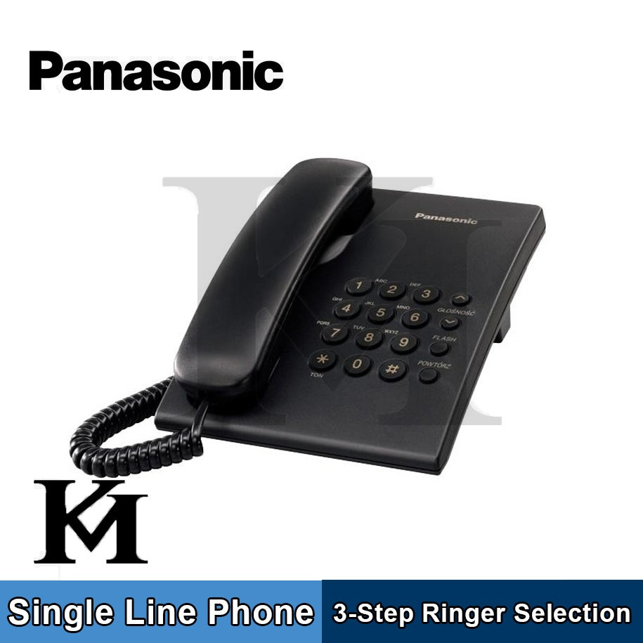Panasonic Single Line Phone KX-TS500ML (BLACK) (KX-TS500) | Shopee Malaysia