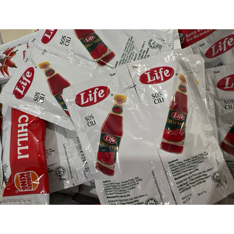 mcd kfc Burger King cili sos ketchup barbeku BBQ SAUCE | Shopee Malaysia