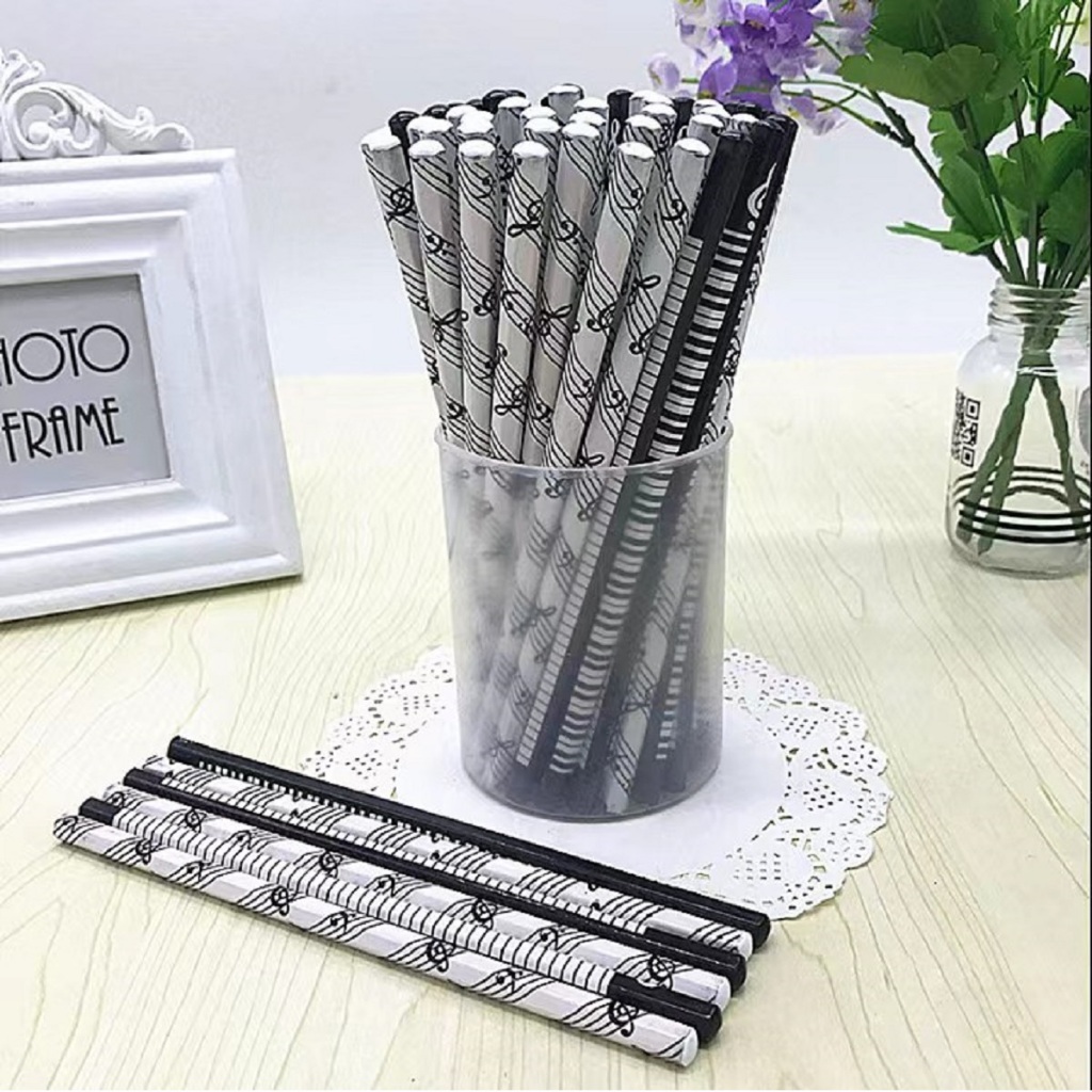 1pc Music Note Design Student HB Pencil Pensil Comel Kanak School ...