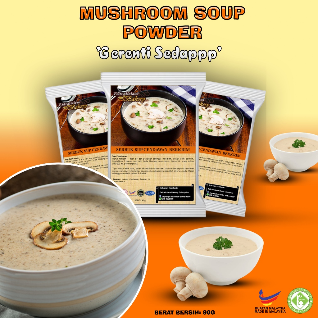 (PROMO) SERBUK MUSHROOM SOUP | SUP CENDAWAN BERKRIM | HARGA BORONG RM6 ...