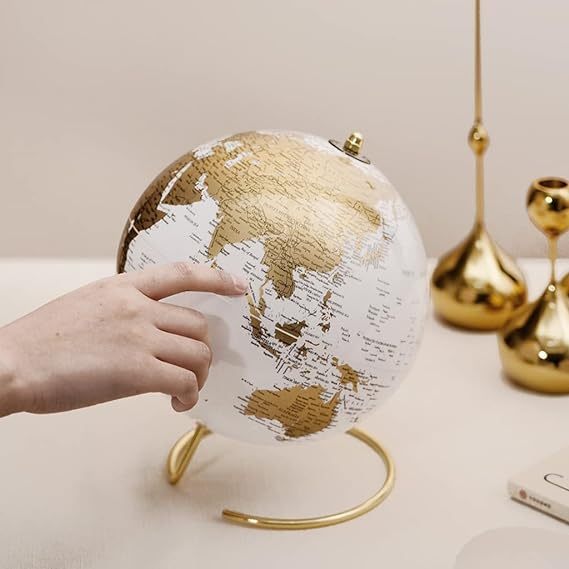 World Globe Decoration World Map Globe With Metal Bracket Acrylic World ...