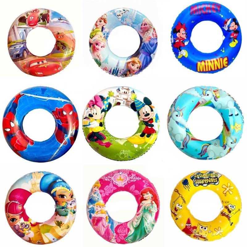 Cartoon Spiderman Hello Kitty Children Inflatable Swimming Pattern ...
