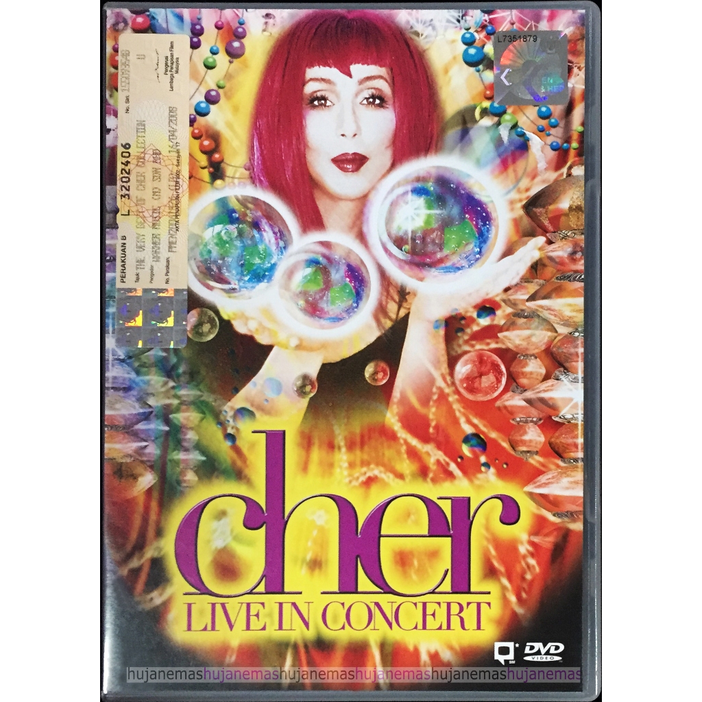 CHER - Live in Concert Do You Believe? 1999 WARNER MUSIC ORIGINAL DVD-9 ...