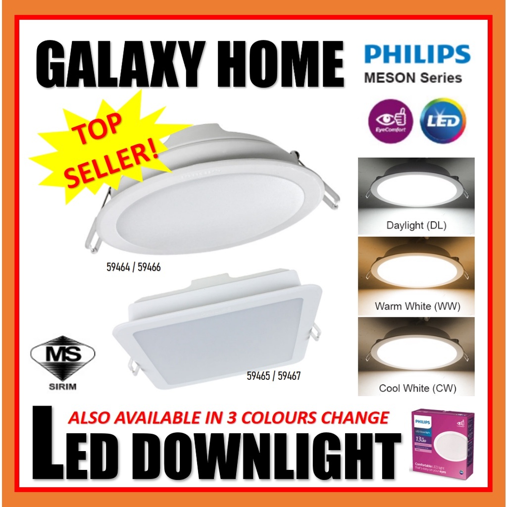 PHILIPS MESON LED DOWNLIGHT 9W | Shopee Malaysia