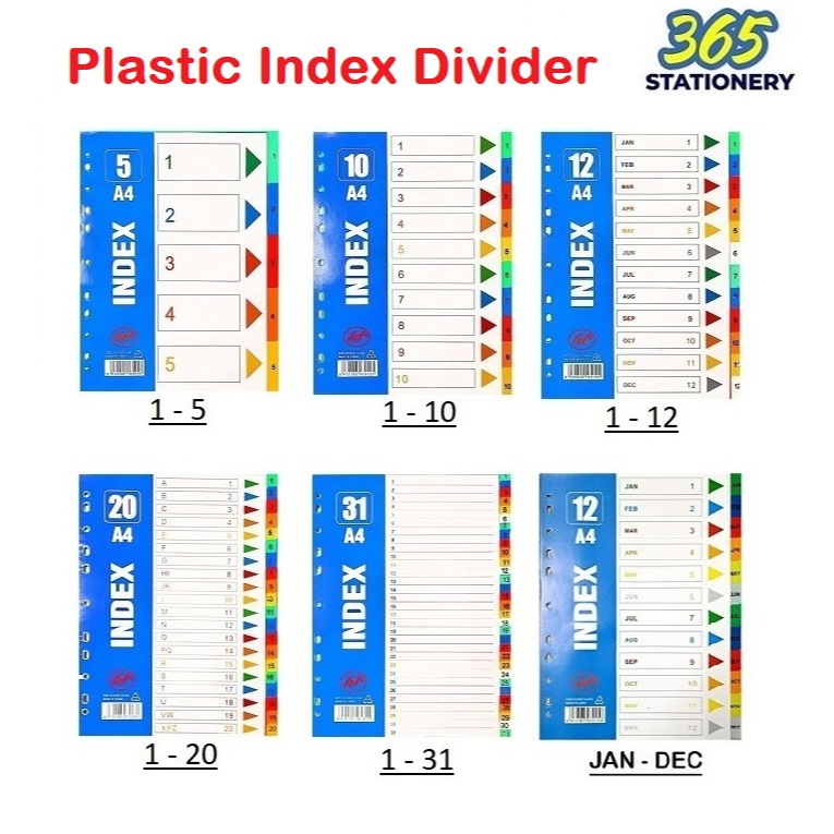 PP Plastic Index Divider | Shopee Malaysia