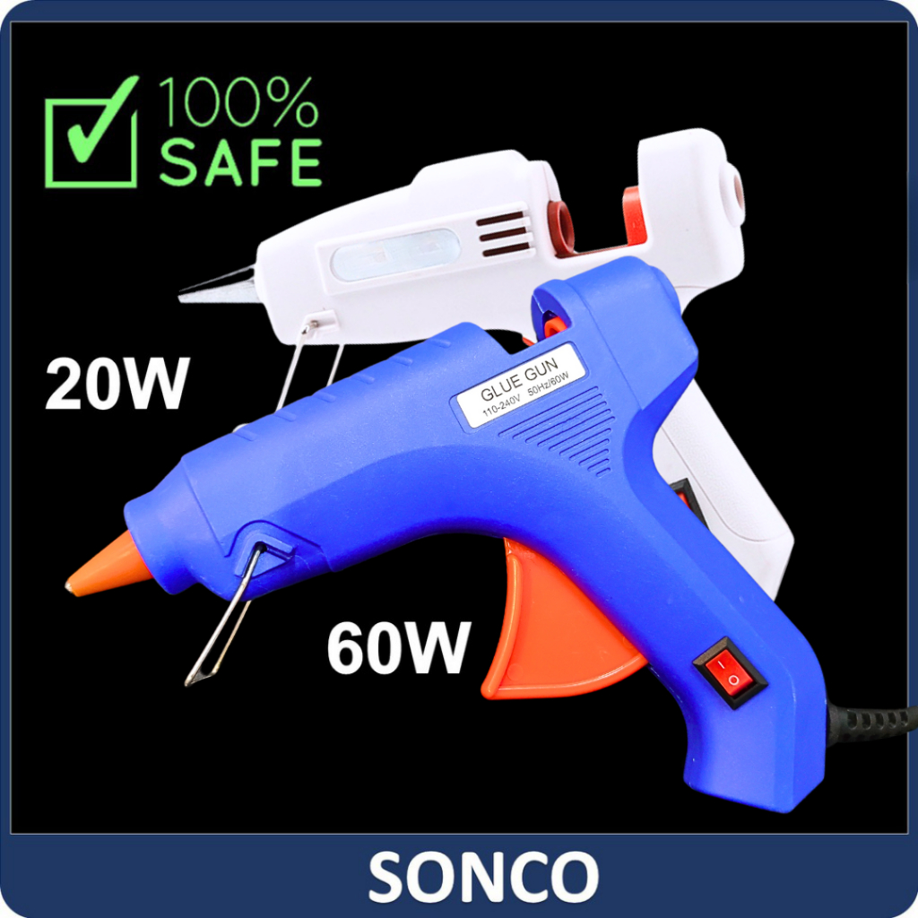 20W / 60W Hot Glue Gun Silicone Adhesive Melt Glue Gun Glue Stick Full ...