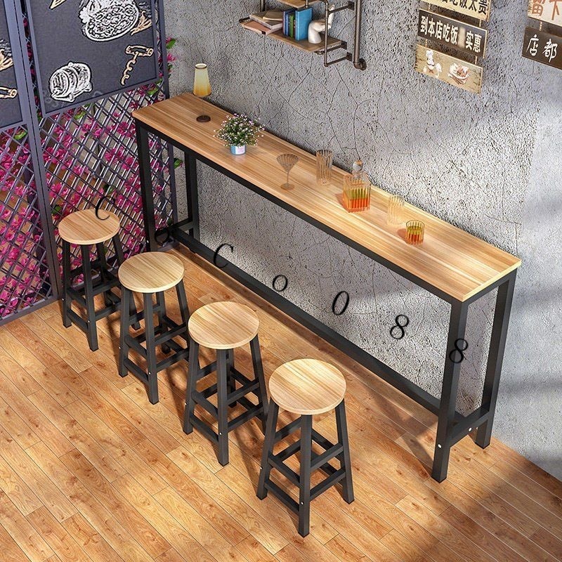 【180cm x30cm x100cm】 Bar Table & 3High Bar Stool / Dining Table / Meja ...