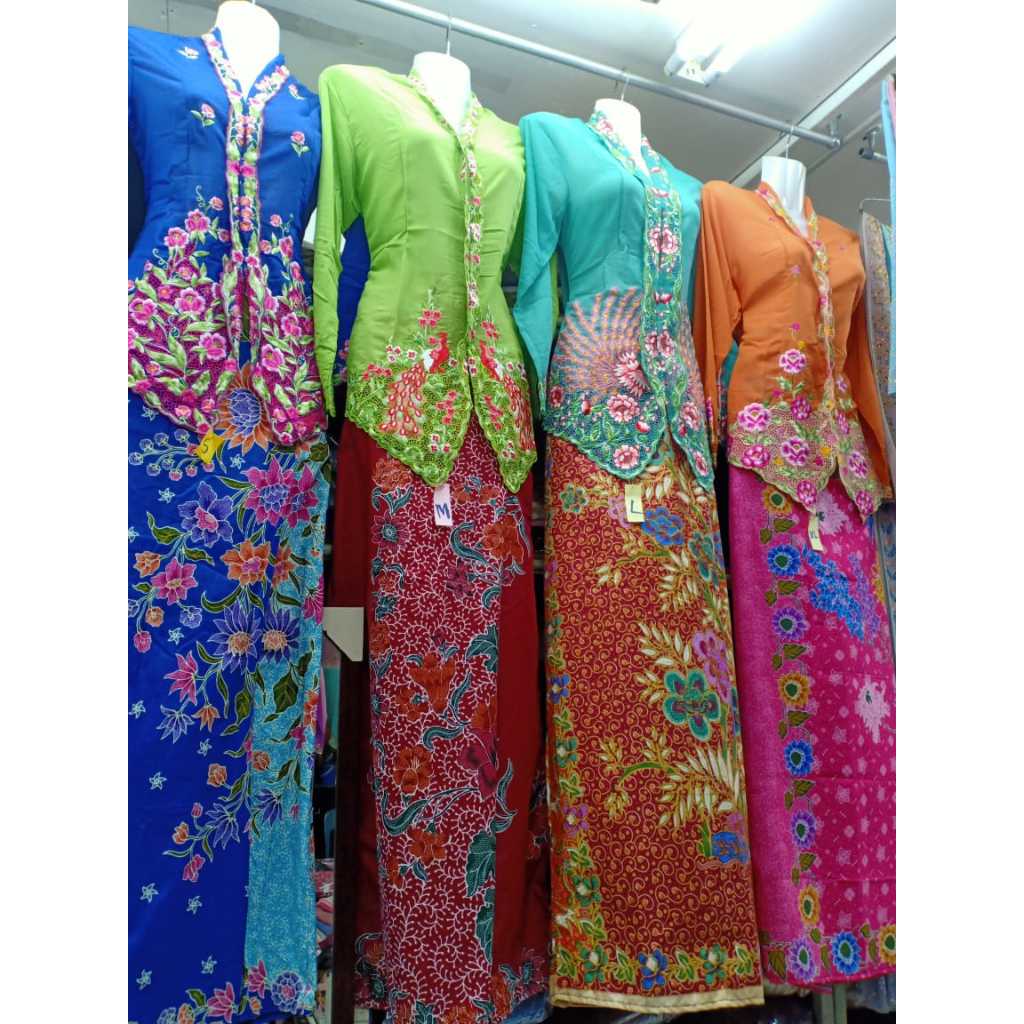 🟥TRUSTED SELLER🟥 🔥 KEBAYA NYONYA SET KAIN BATIK ASLI🔥 ORIGINAL MOTIF ...