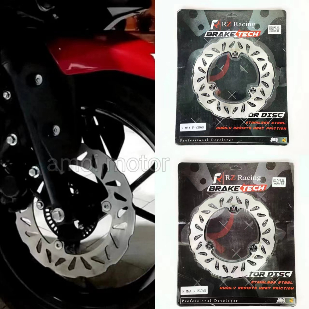 NMAX155 NVX155 FRONT REAR DISC PLATE 230MM PIRING BRAKE DISK DISC NMAX ...