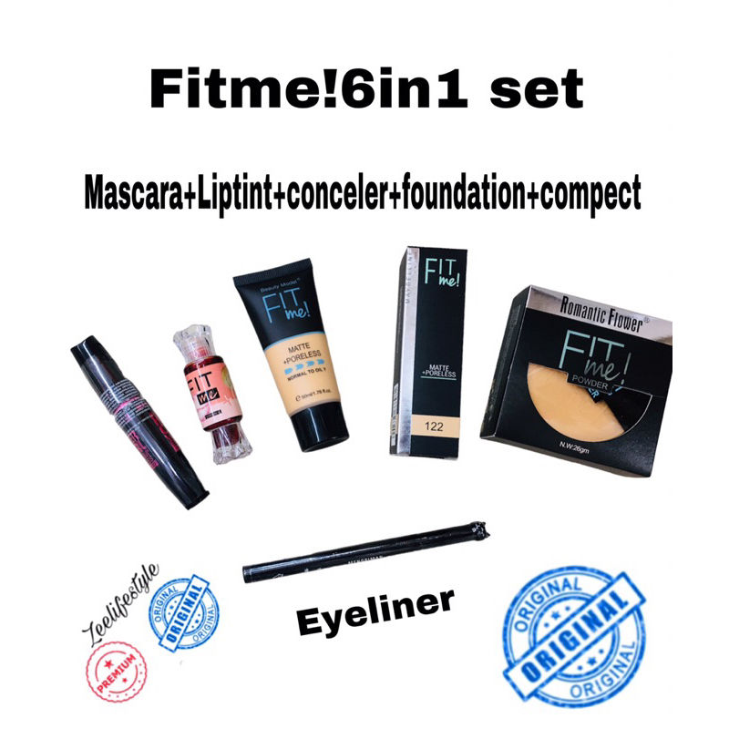 New Fitme Makeup set Combo 4in1 Compect:Coceler:Foundation:fixing Sprey ...