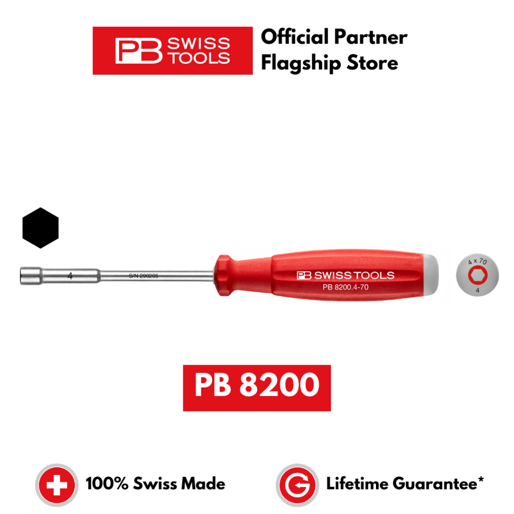 SwissGrip PB Swiss Tools Socket Screwdrivers for Hex Screws PB 8200 | Shopee Malaysia