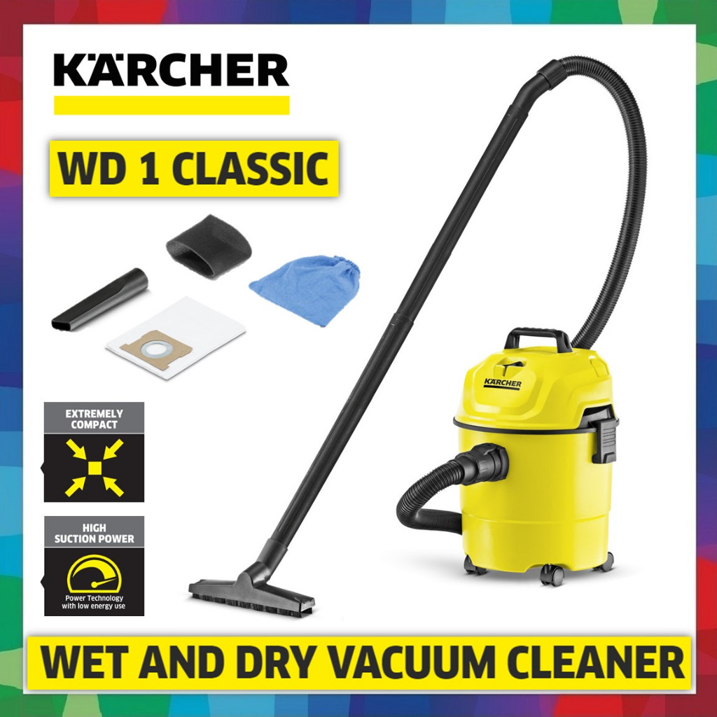 Karcher WD1 WET AND DRY VACUUM CLEANER 15L WD 1 CLASSIC / BOSSMAN 1200W ...
