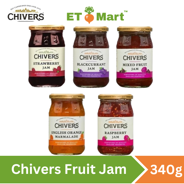 𝐂𝐡𝐢𝐯𝐞𝐫𝐬 𝐅𝐫𝐮𝐢𝐭 𝐉𝐚𝐦 𝟑𝟒𝟎𝐠 [ Strawberry / Blackcurrant / Mixed Fruit ...