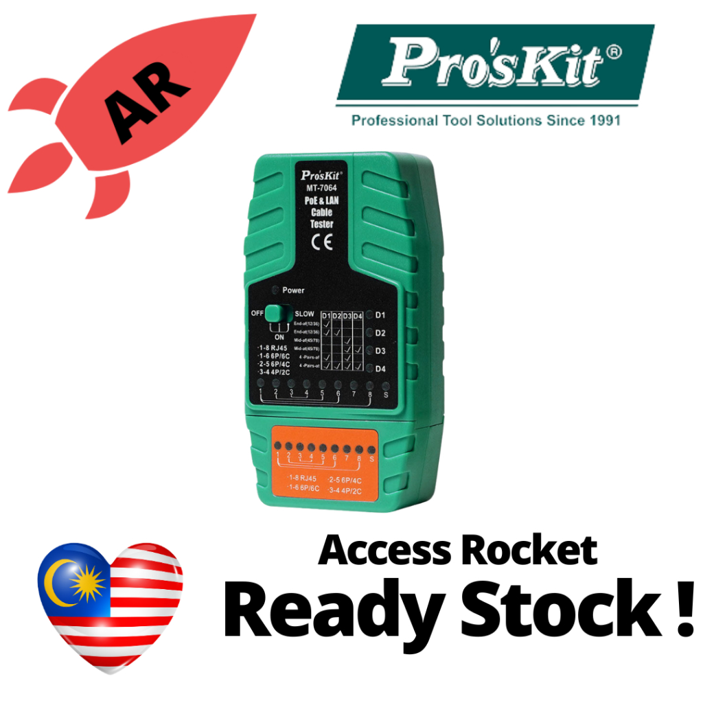 Pro'sKit MT-7064 PoE & LAN Cable Tester | Shopee Malaysia