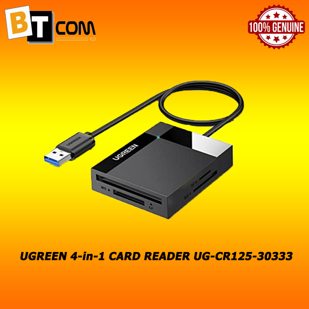 UGREEN 4-in-1 CARD READER UG‐CR125‐30333 | Shopee Malaysia