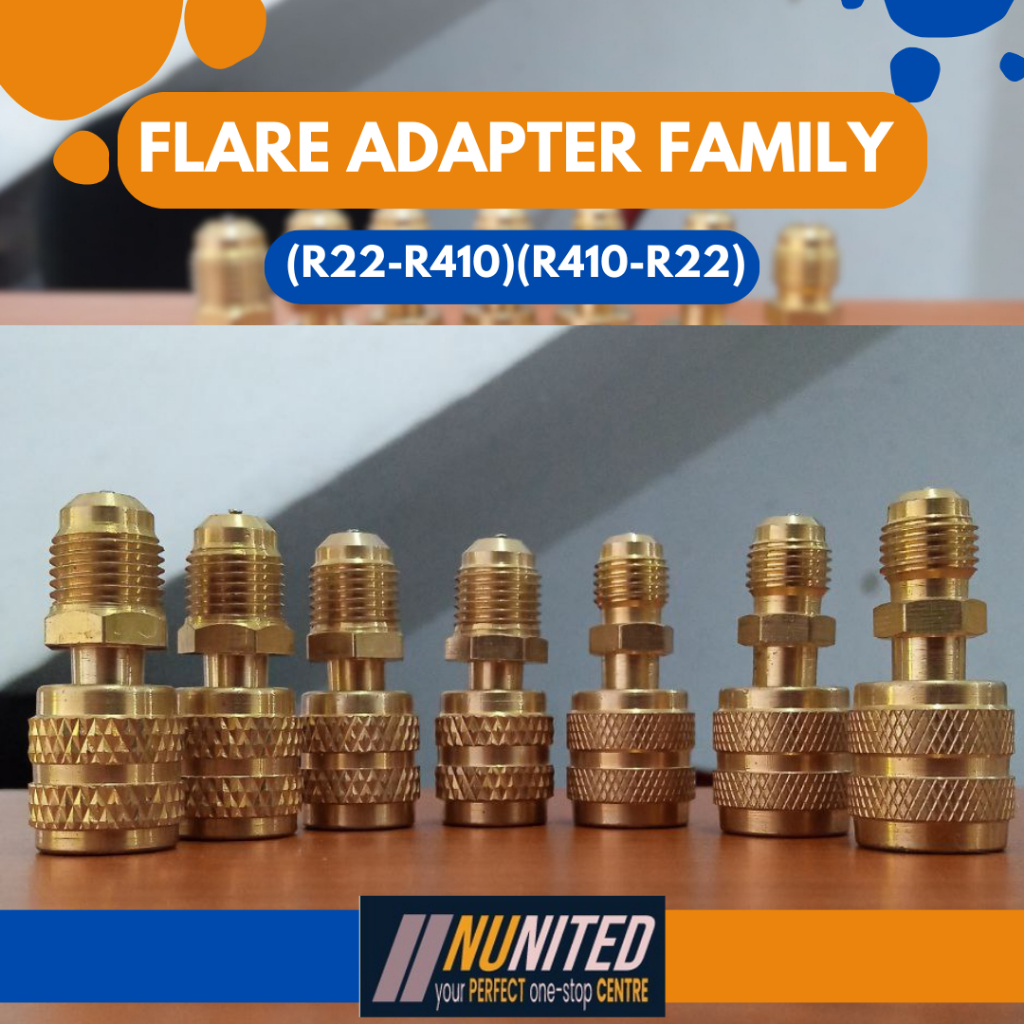 Adapter Charging Hose (R22>R410a Adapter)( R410a>R22) R134a R32 R22 R410a Manifold Gauge Gas ...